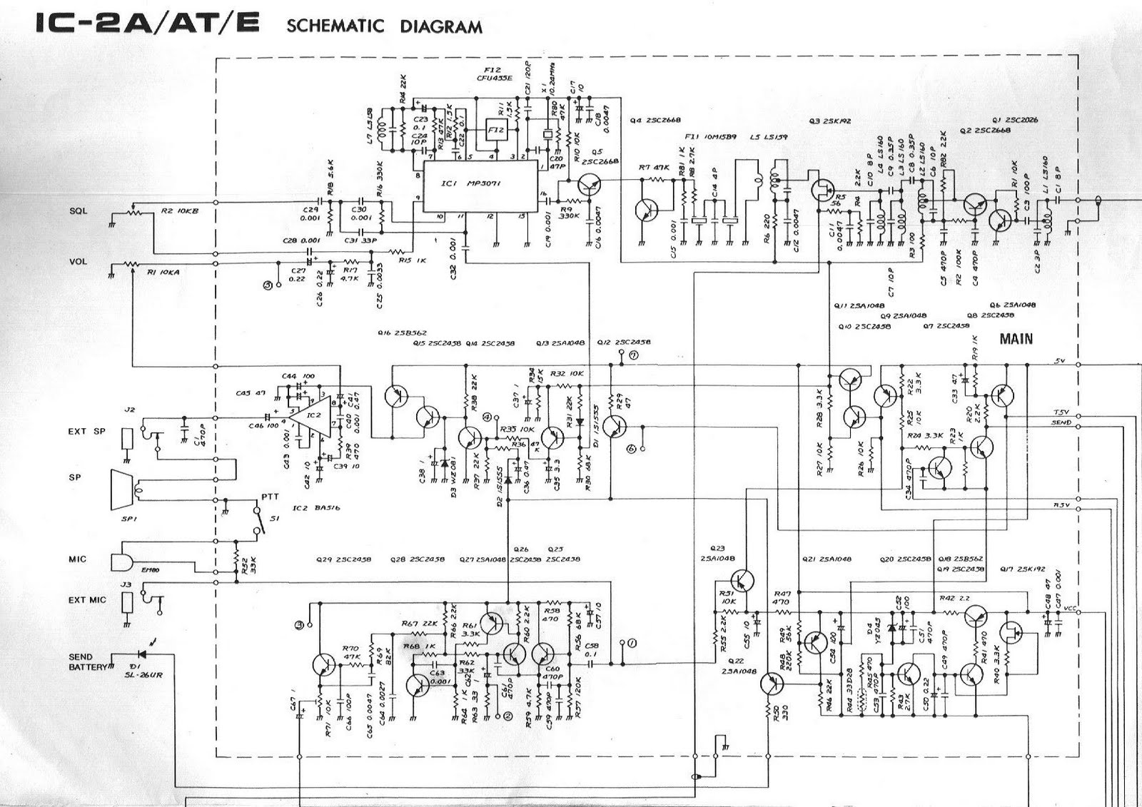 Galamai Station ( 142,240 Mhz ): SKEMA ICOM IC-2N