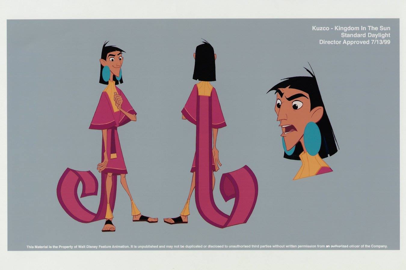 Living Lines Library: The Emperor's New Groove (2000) - Character Design