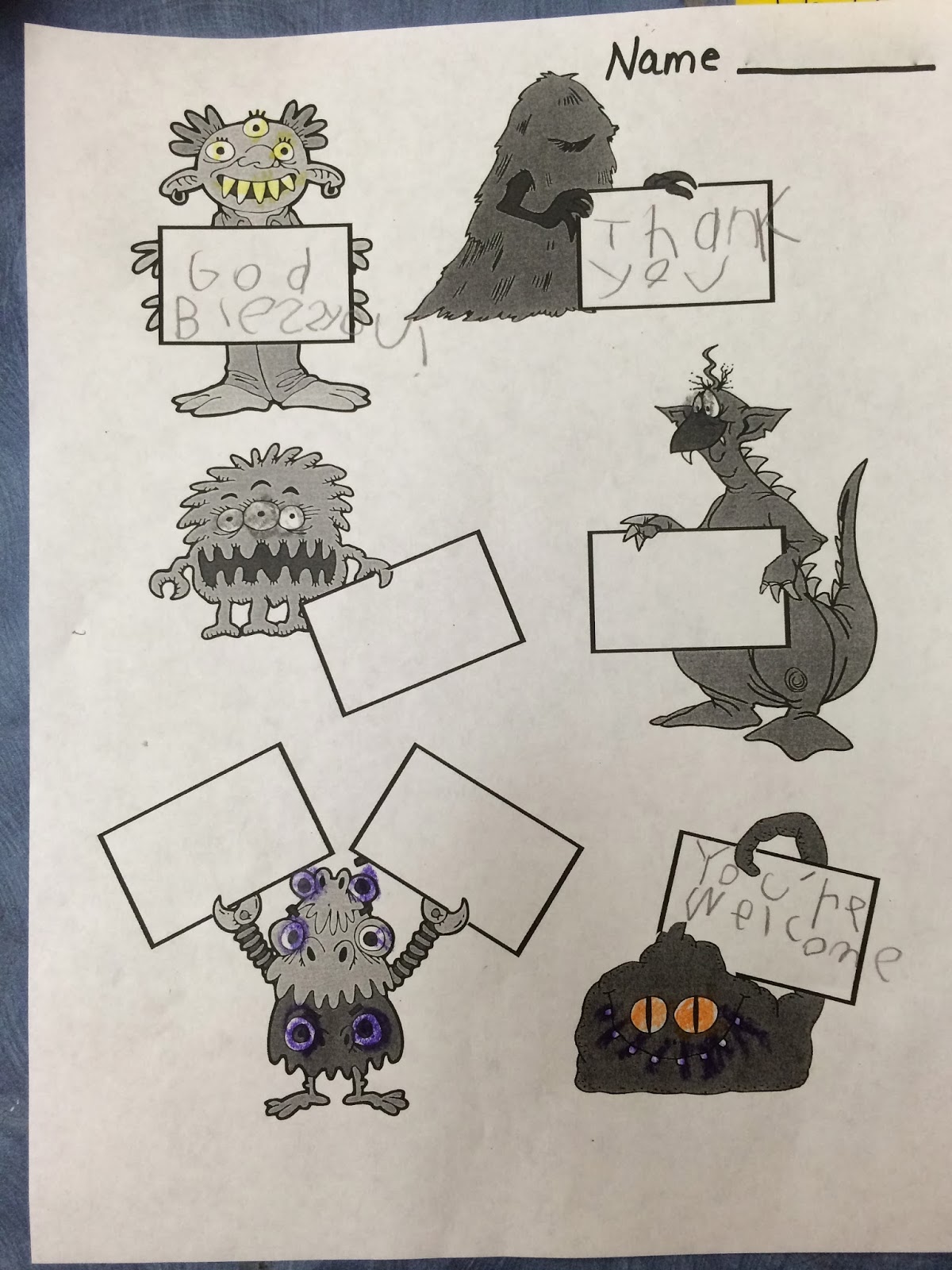 Ms. Sepp's Counselor Corner: Manners: The Monster Who Lost His Mean