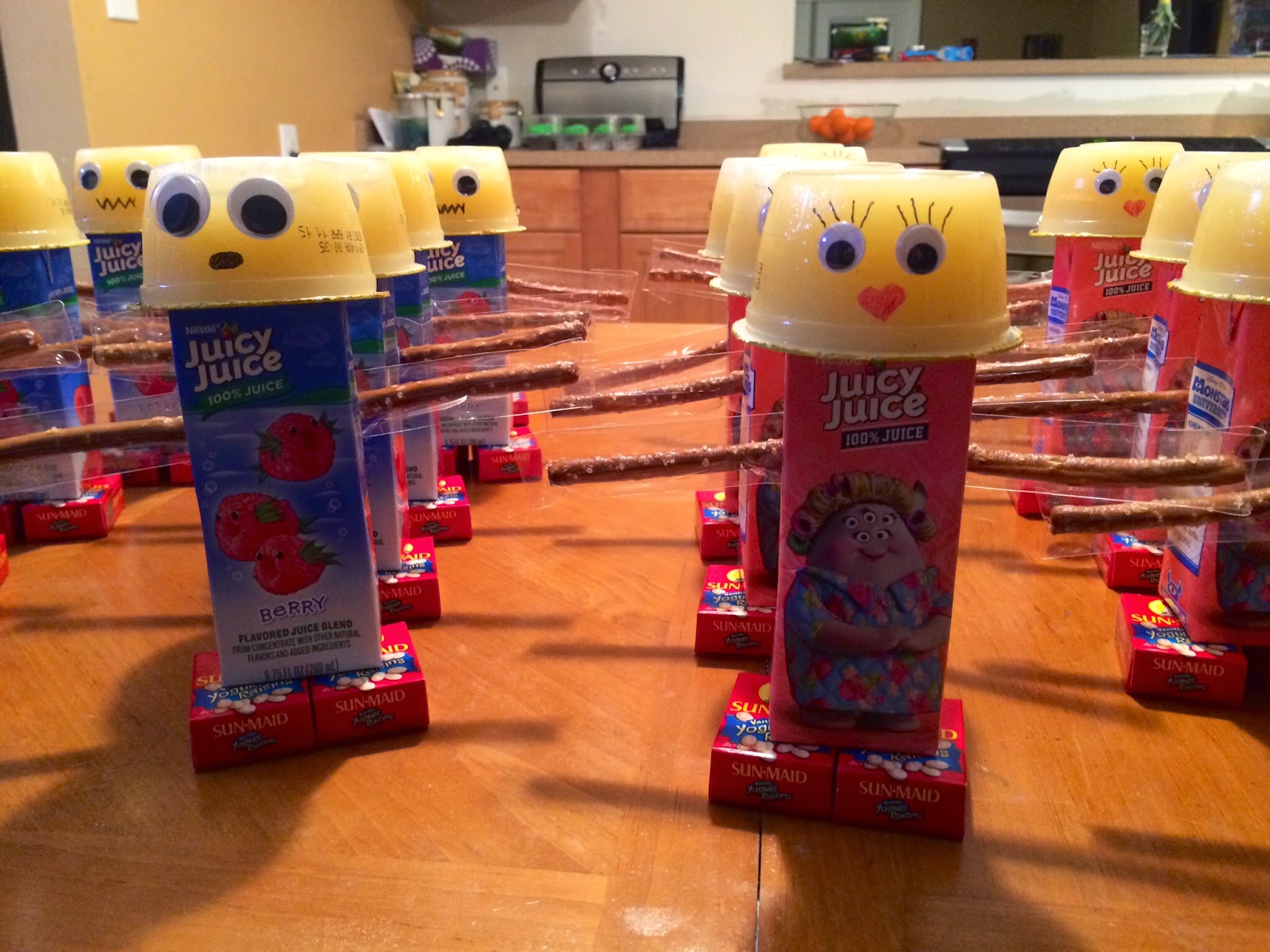 Wunderle Craftin': Robot healthy birthday snacks