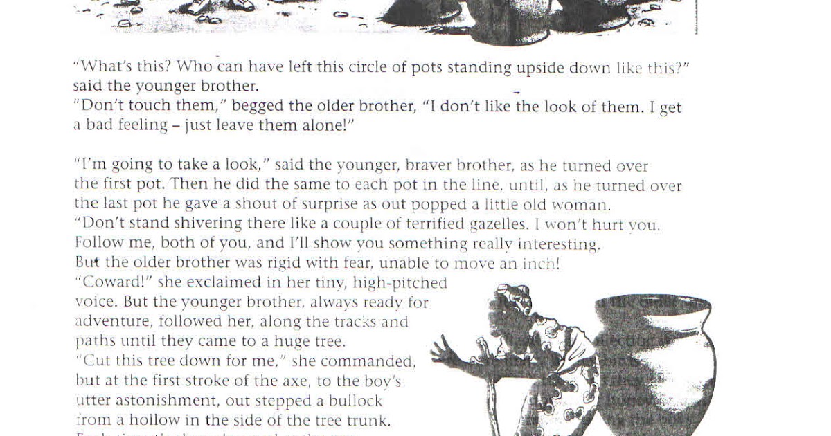 Grade 3 wonderland : Reading Comprehension - The Two Brothers