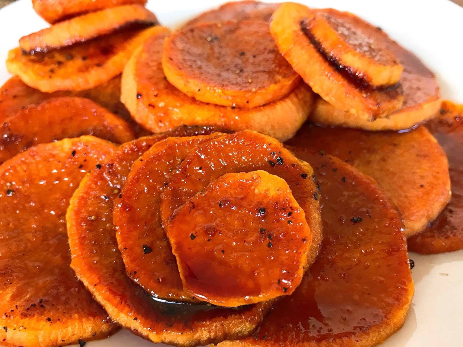 Honey-Teriyaki Sweet Potato Coins