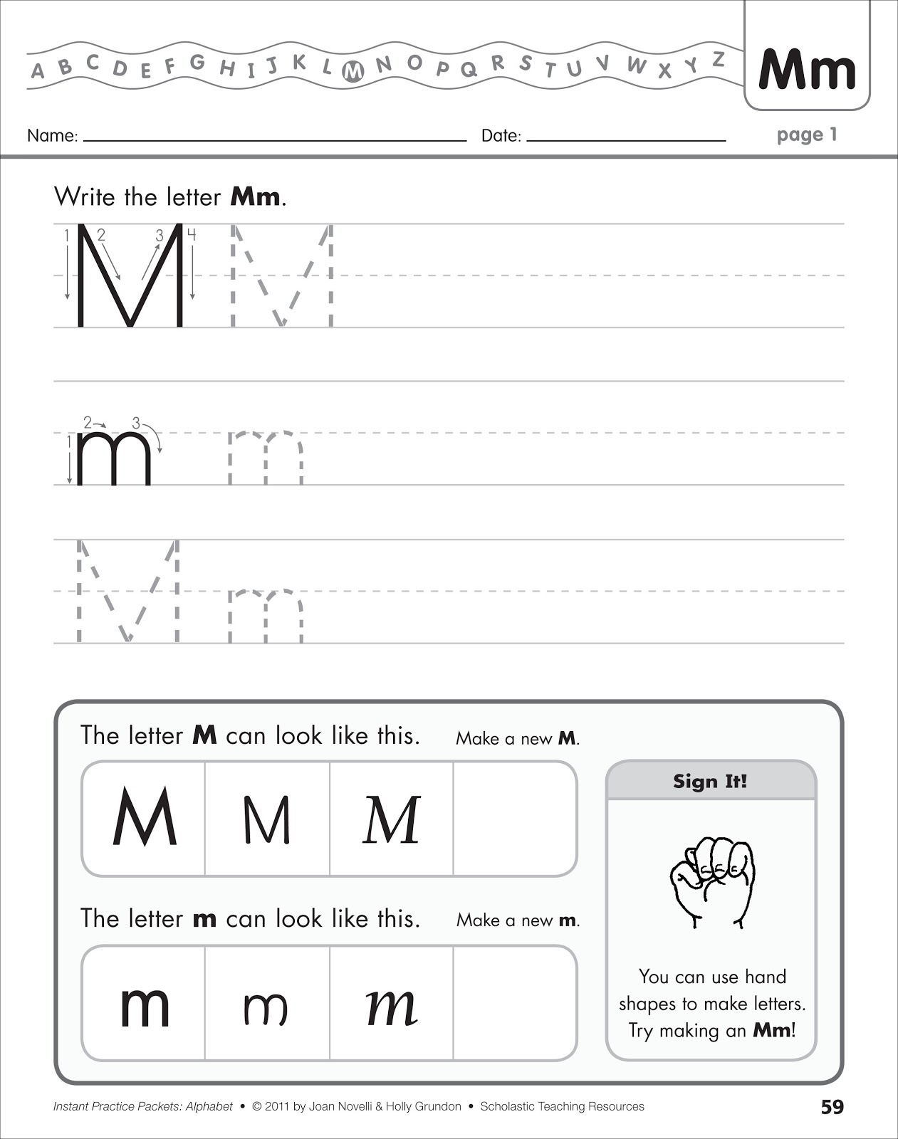 Have Fun Learning English: The letter M
