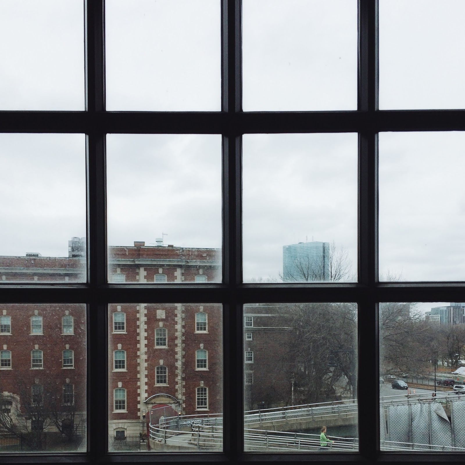 Lattes & Layers: Boston window scenes