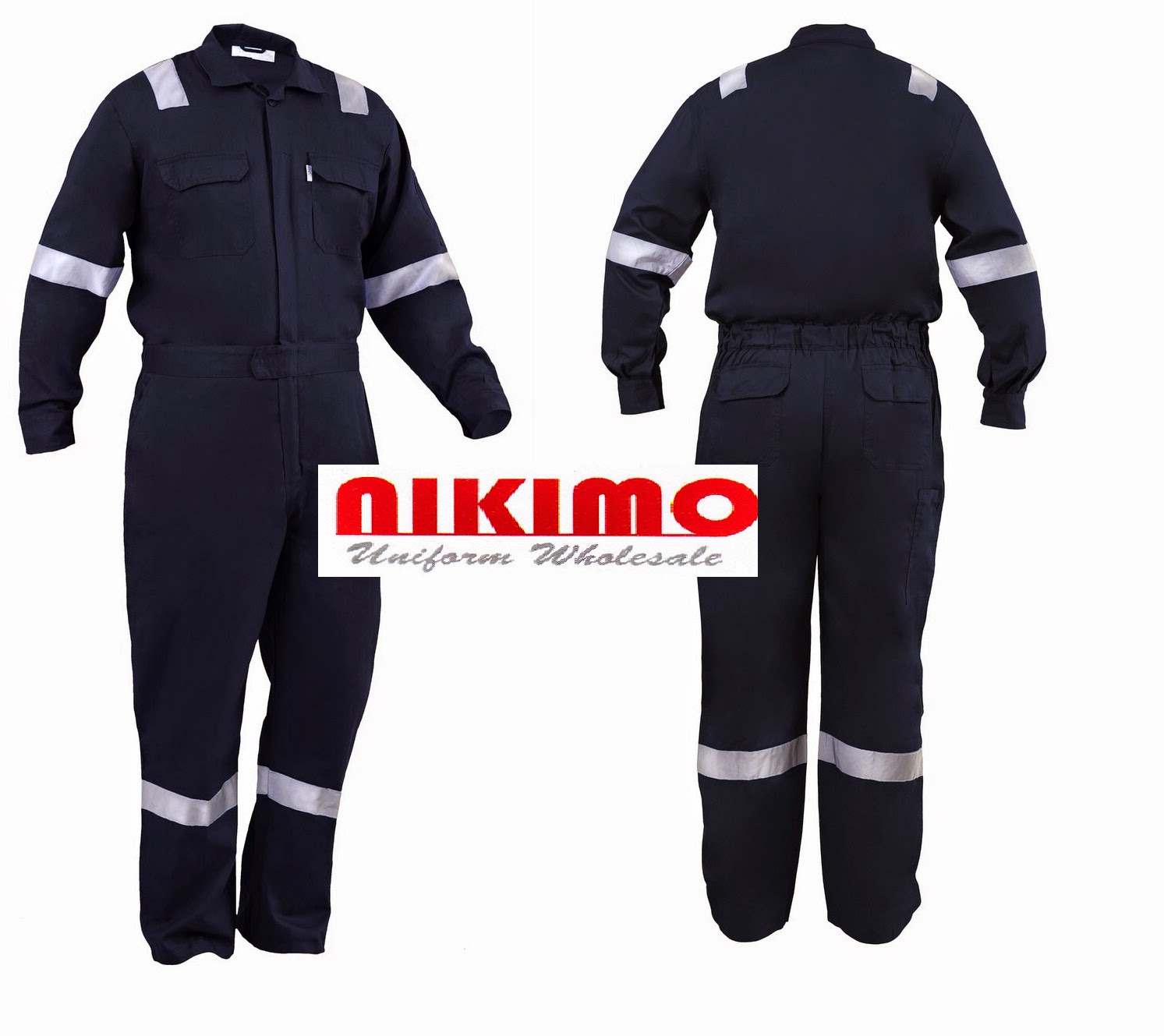 Navy Blue Cotton Coverall | Safety products & Uniform