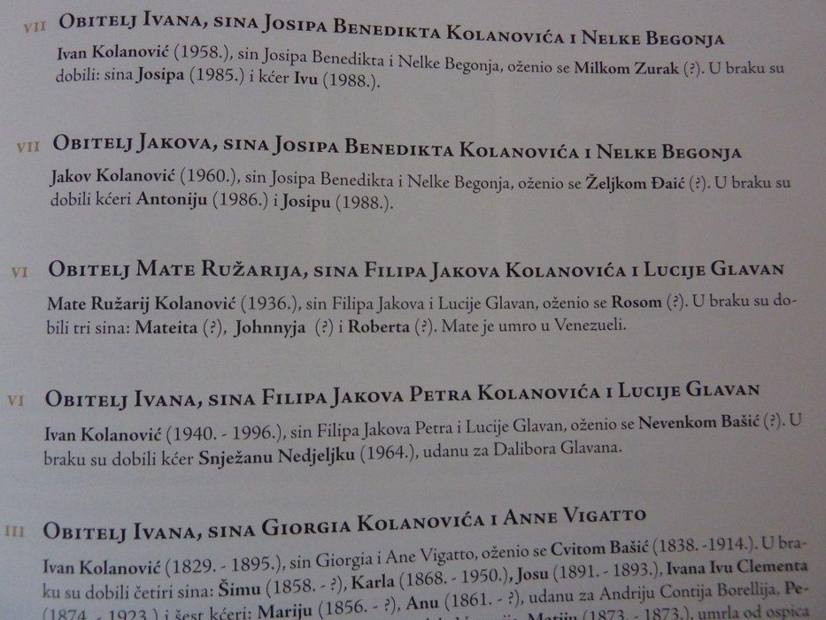 Apellidos Croatas y Árboles Genealógicos: Kolanović