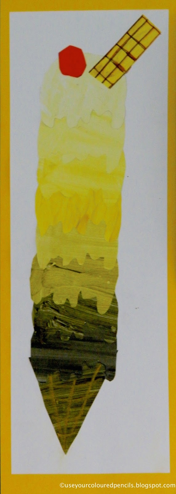 Use Your Coloured Pencils: Ice Cream Cones in Tints and Shades