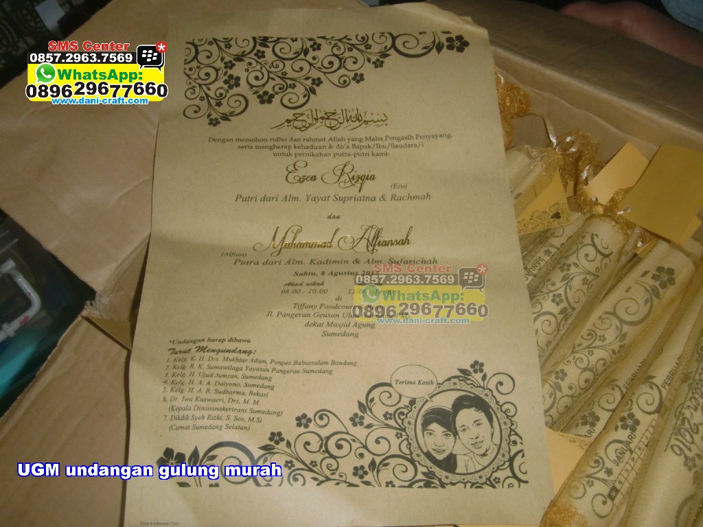 Undangan Gulung Murah (UGM) Undangan Pernikahan Murah | Souvenir Pernikahan