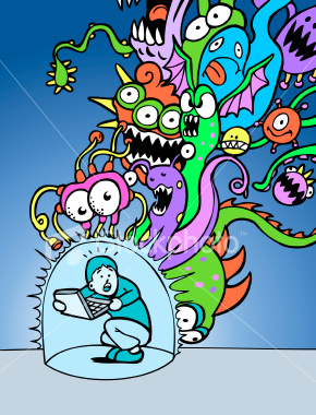 Computer virus cartoon - Blog2Best