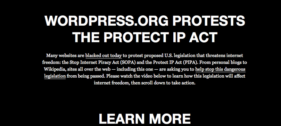 Viralmente: Internet goes on strike against the "Stop Online Piracy Act ...