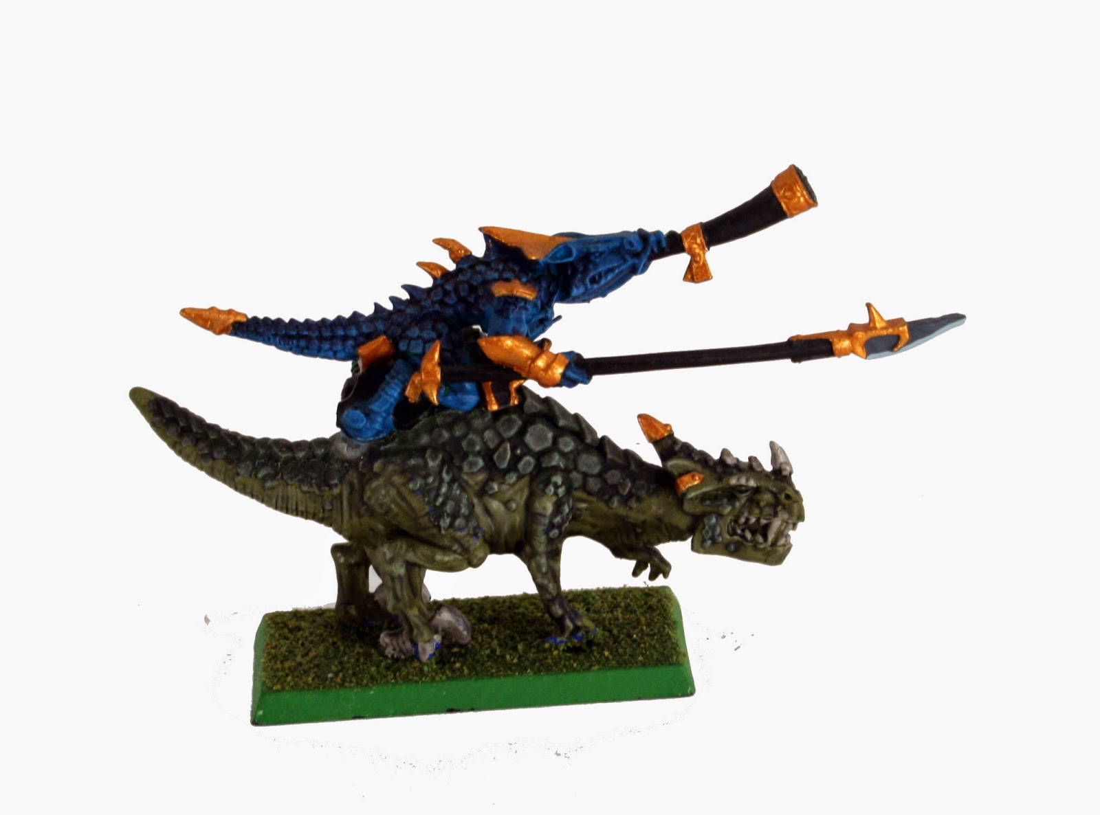 Florida Miniature Painting: Lizardmen Saurus Cavalry