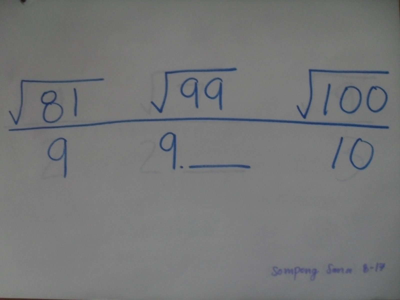817 Math Blog (2011): Sompong's Estimating Square Roots Post