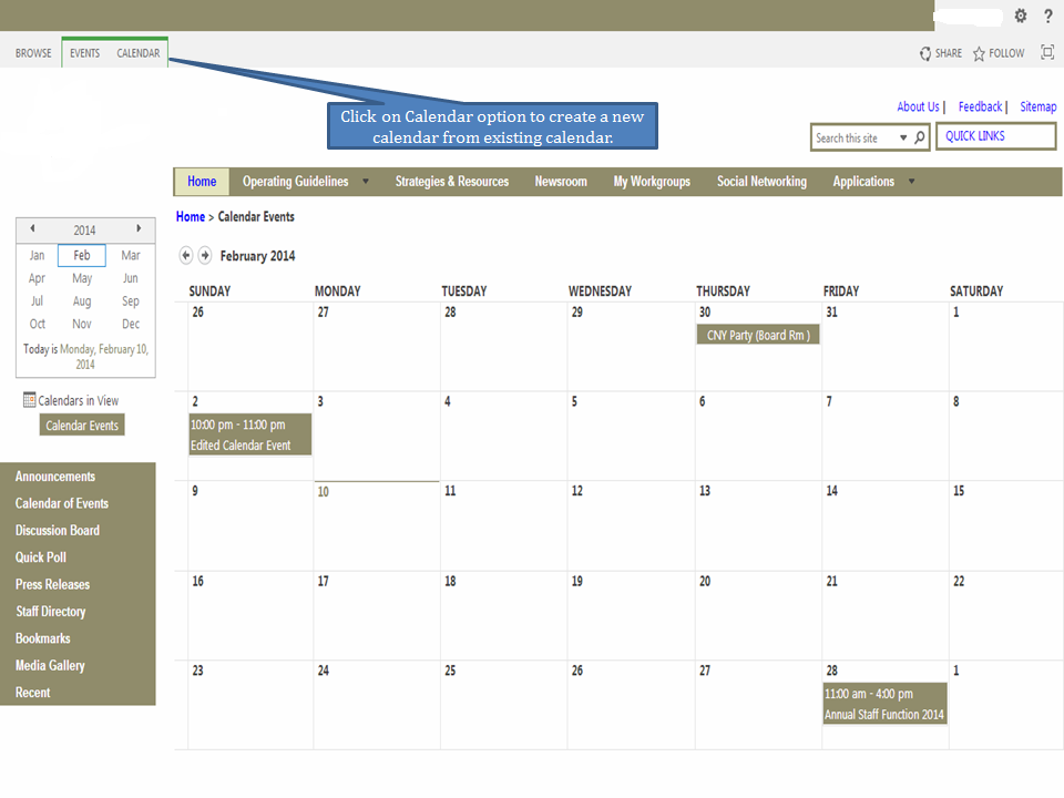 Things To Share Calendar Overlay In SharePoint 2013 Things To Share Calendar Overlay In SharePoint 2013