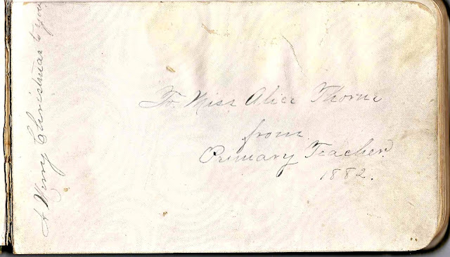 Heirlooms Reunited: 1880s Autograph Album of Alice Thorne, kept while ...