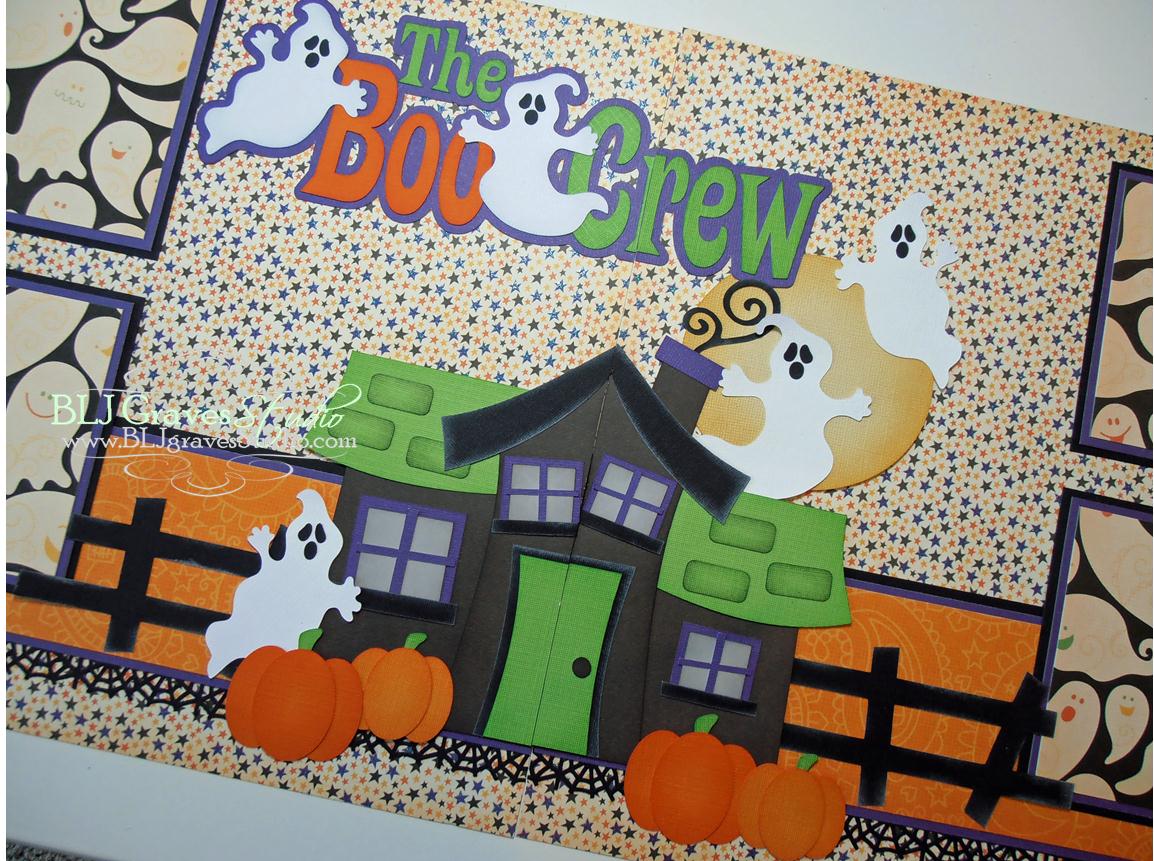 BLJ Graves Studio: The Boo Crew Halloween Double Page Layout