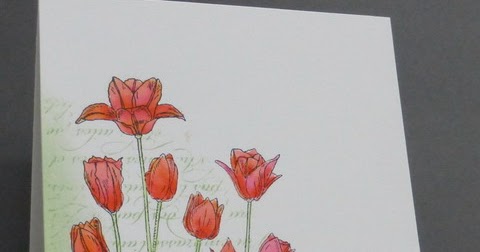Stamping with Loll: Masked Tulips