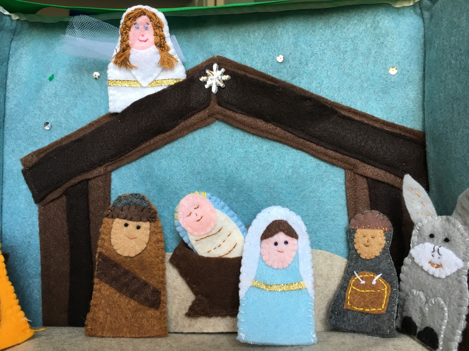 Once a Teacher, Always a Teacher: Felt Nativity with Finger Puppets