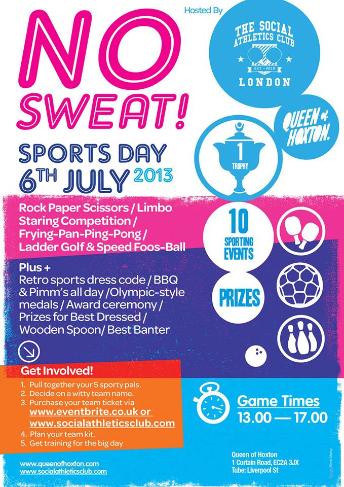 NO SWEAT SPORTS DAY - London On The Inside