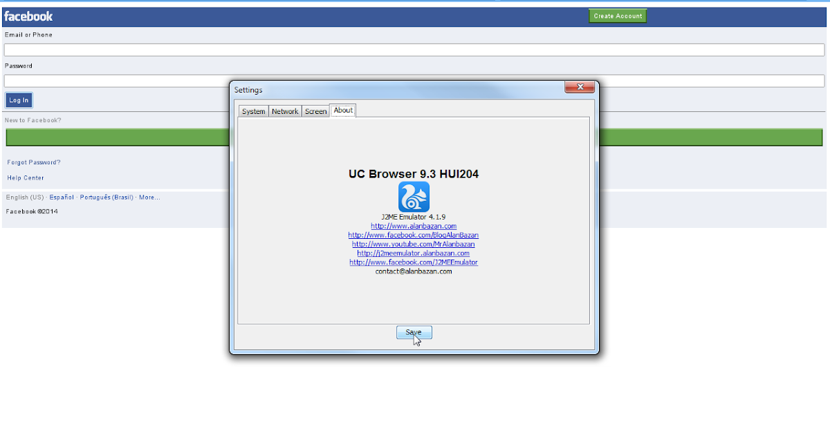 J2ME Emulator: UC Browser for PC v9.3 + HUI204 [Multilanguage]