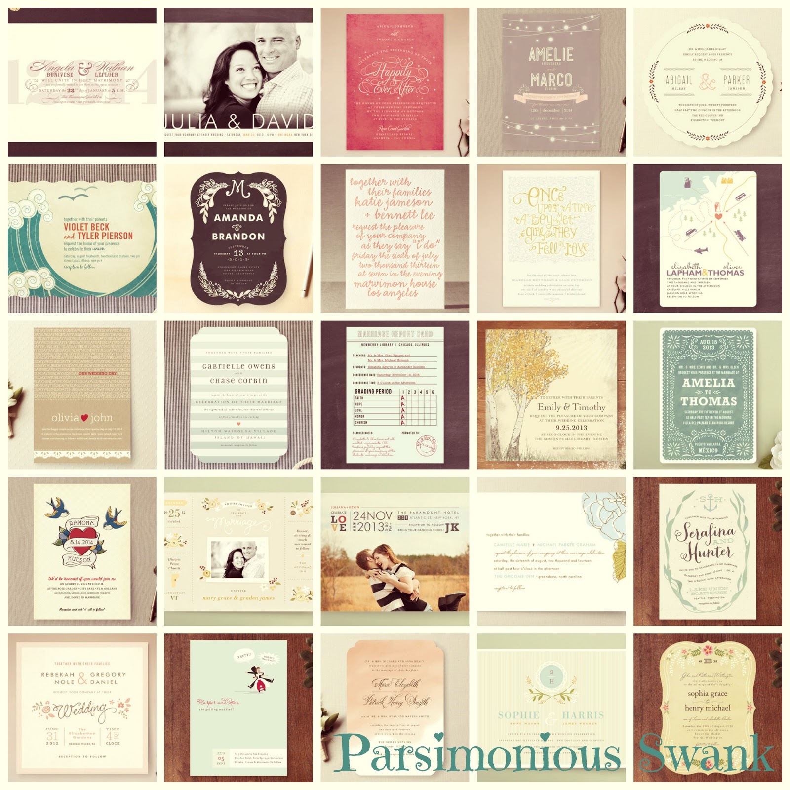Parsimonious Swank: Fall 2013 Invitation Round-Up