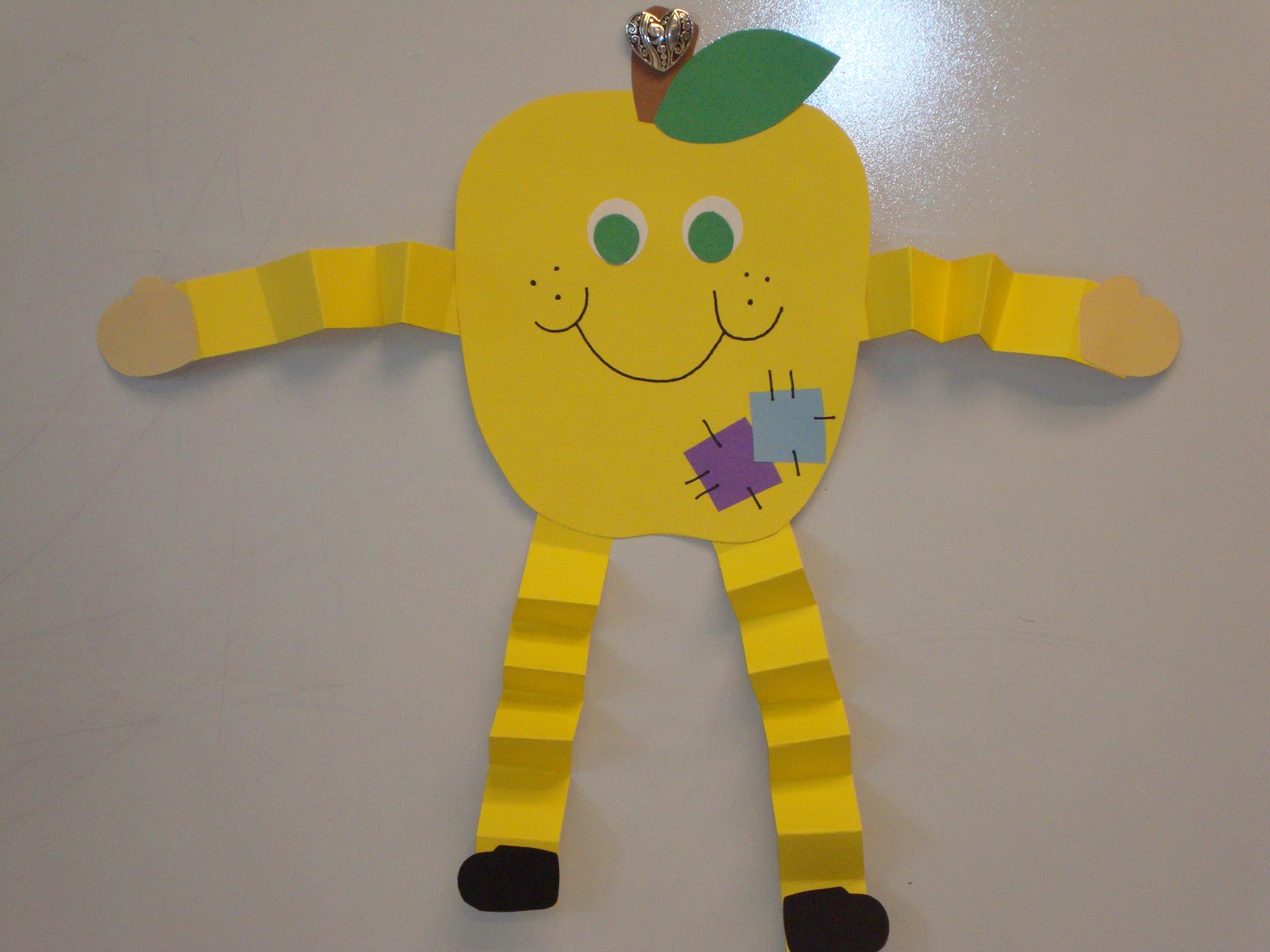 The Teacher's Backpack: Apple Man Craftivity