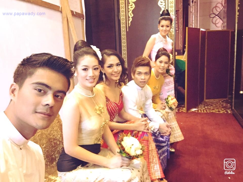 Exclusive : Khin Wai Phyo Han Behind The Scenes Pictures at Nan Myo Thu Silk Shop Fashion Show ...