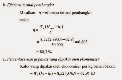 Termodinamika: Contoh Soal dan Pembahasan Unjuk Kerja Ketel Uap