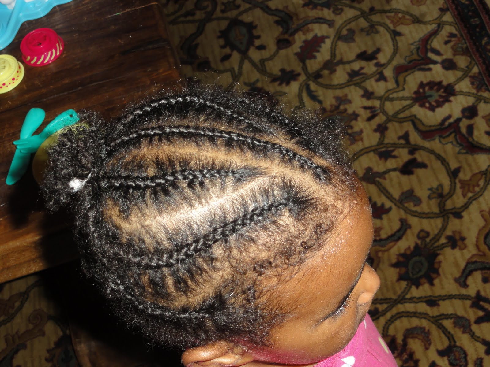 My Girl's Curls: Weekend Hairstyle - full head cornrows