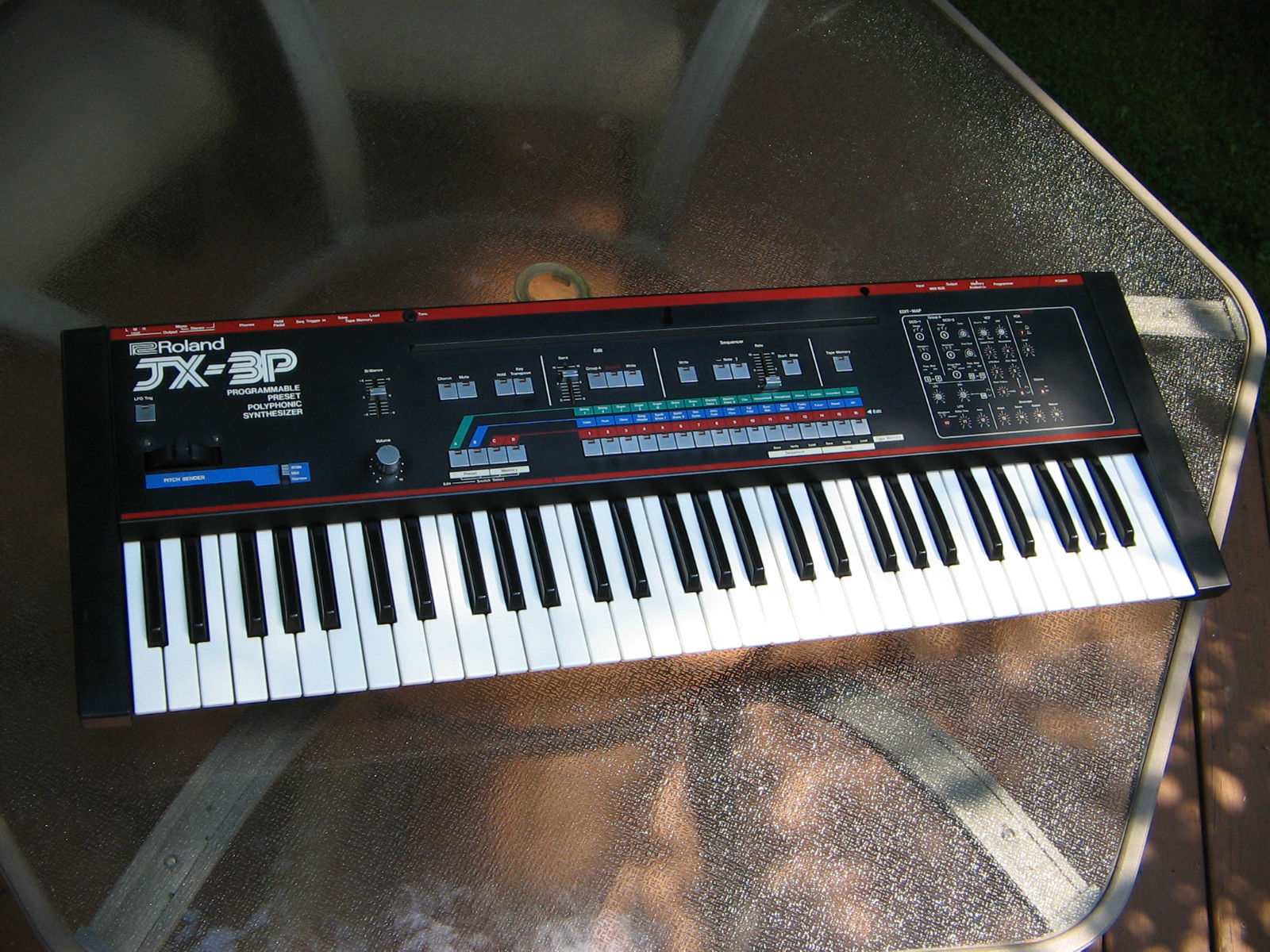 MATRIXSYNTH-B: 1980's Roland JX-3P Analog Synthesizer w/ Manual SN 339550