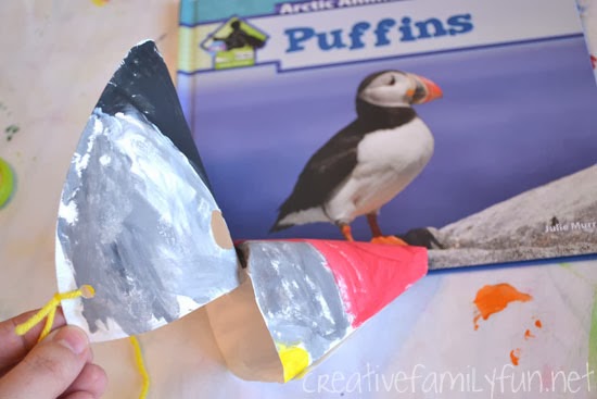 Paper Plate Puffin Masks - Creative Family Fun
