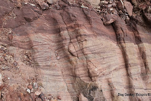 Blog Geologi Malaysia: Singkapan Batu Pasir Mangking, Pulau Tawar