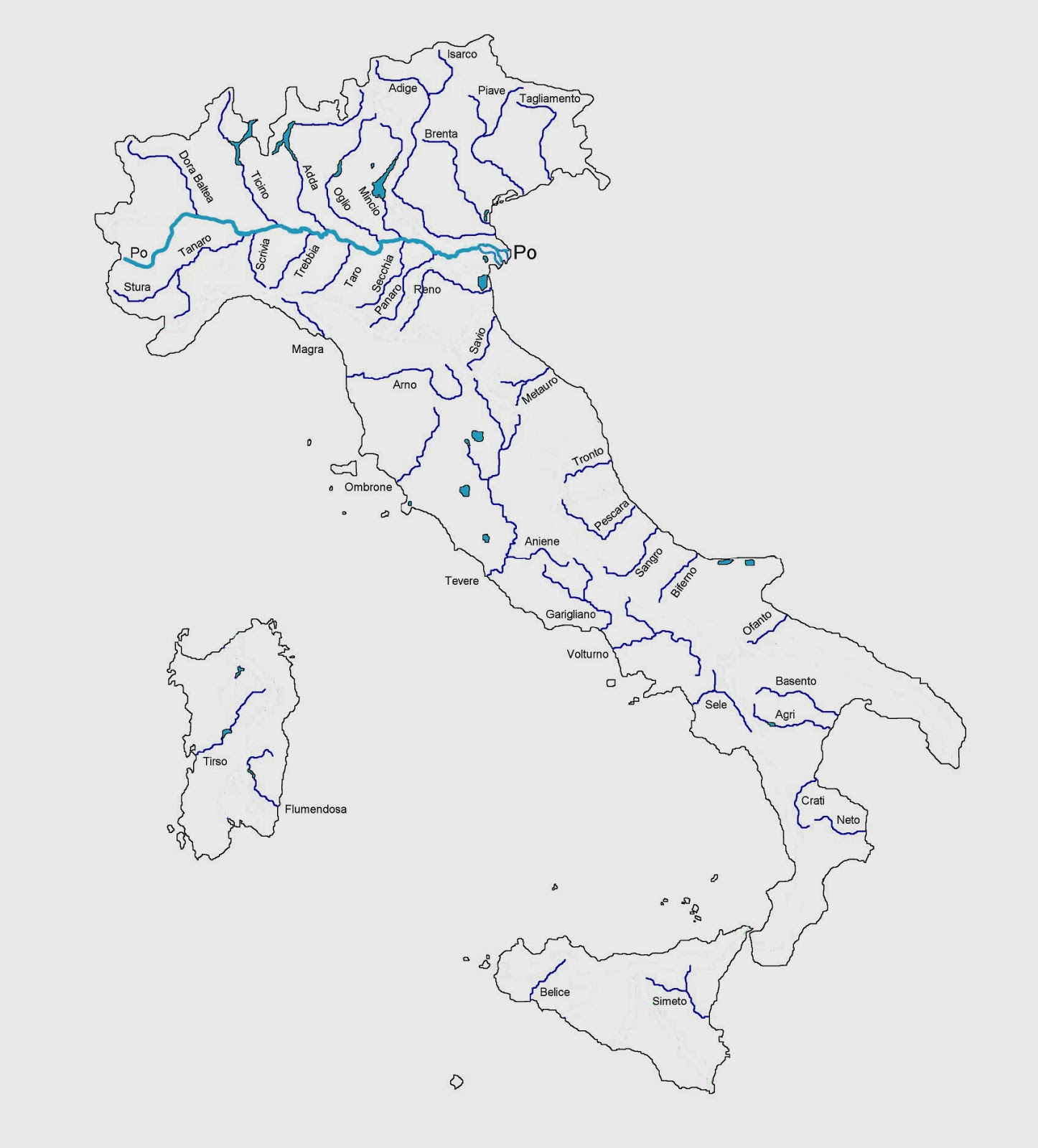 comuniCAAzione: I fiumi dell'Italia