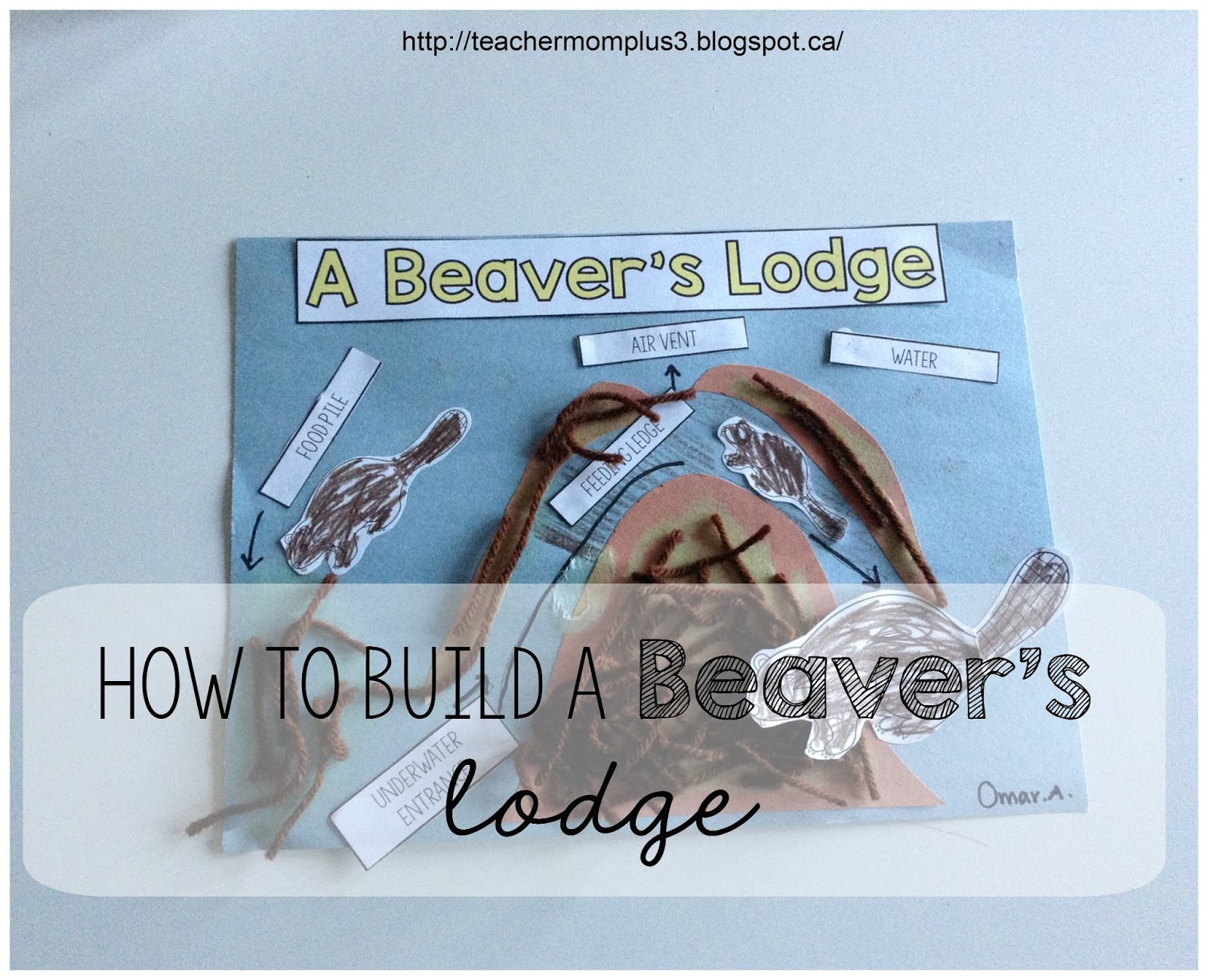 TeacherMomPlus3: Beaver's Lodge Craft