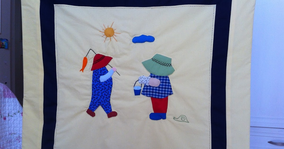 sunbonnet sam baby quilt | All about patchwork and quilting