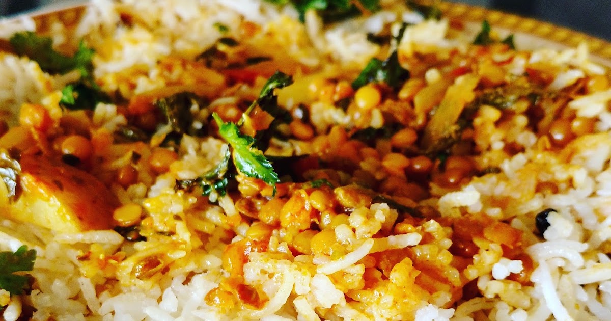 Masoor Biryani/Brown Lentil Biryani