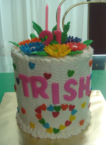 Yochana's Cake Delight! : Fresh Cream Rainbow cake for Trish