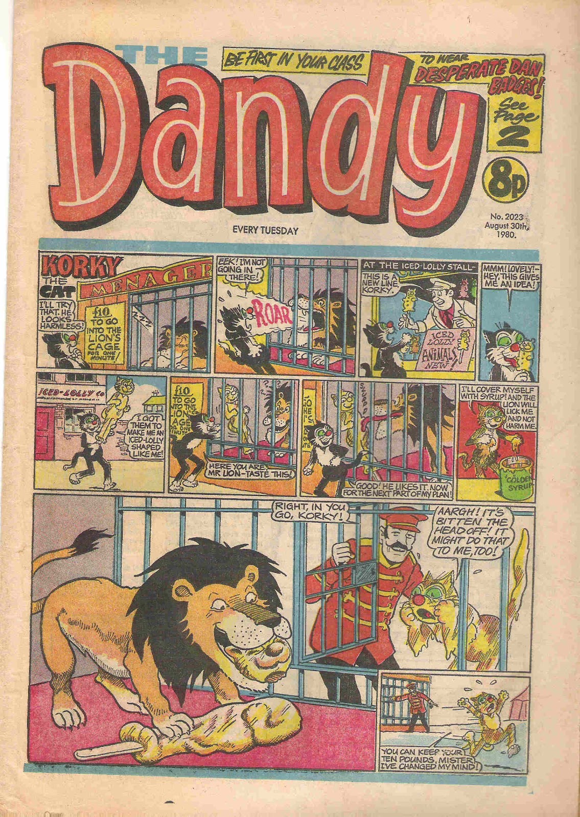 Peter Gray's Comics and Art: 75 years of The Dandy Bully Beef and Chips ...