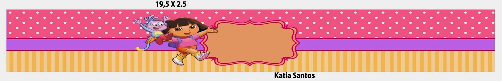 Dora the Explorer Free Printable Candy Bar Labels and Images. - Oh My ...