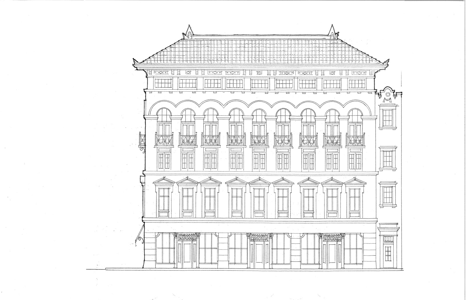 New Urban Guild Pin-Up Space: Sketch of a Mixed Use Building on a Corner