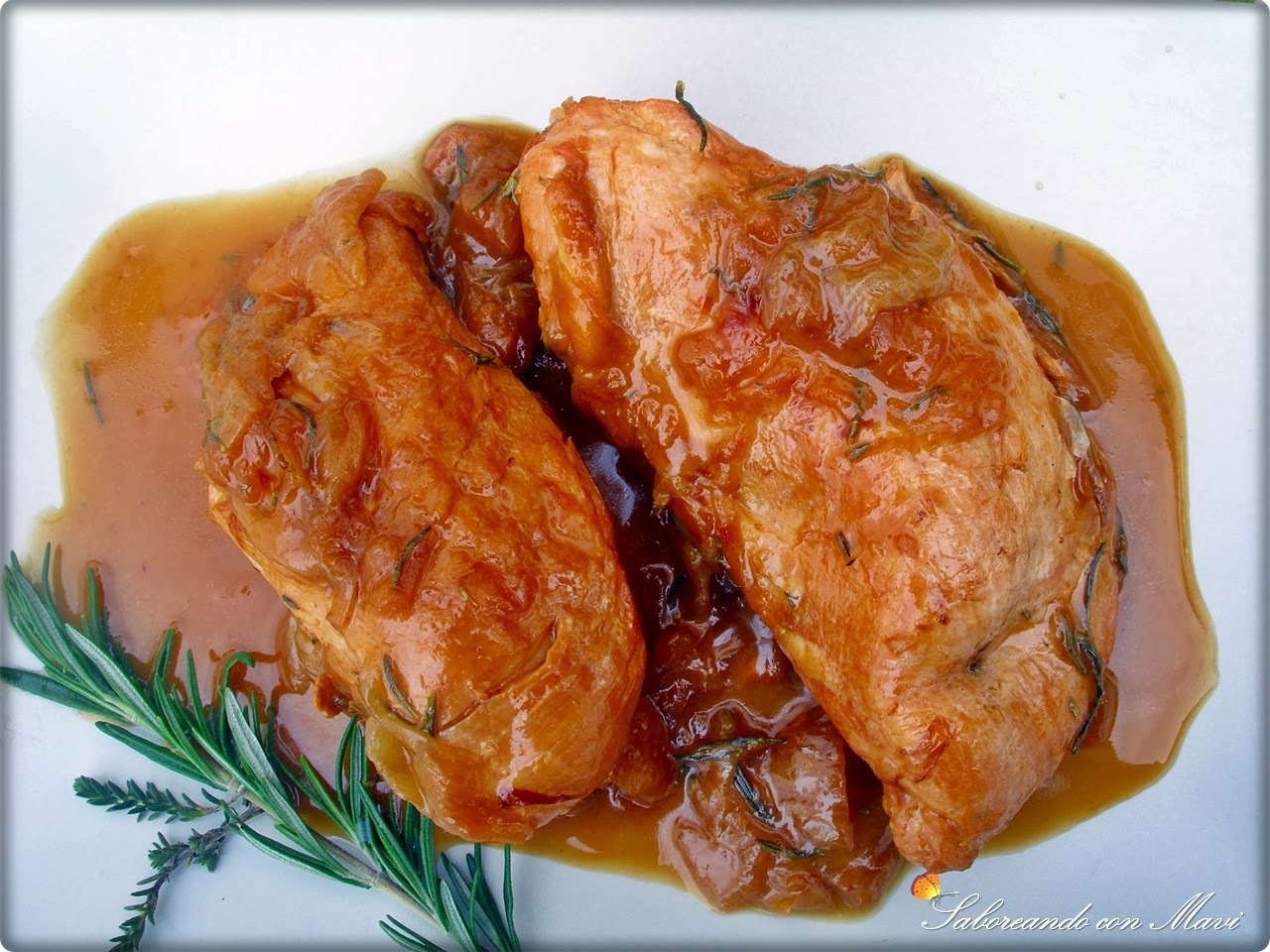 Saboreando con Mavi: Pechugas de pollo campero encebolladas al tomillo ...