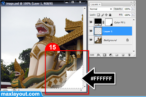 Tip.maxlayout.com: Photoshop: ภาพขอบม้วนงอ (Page Curl)