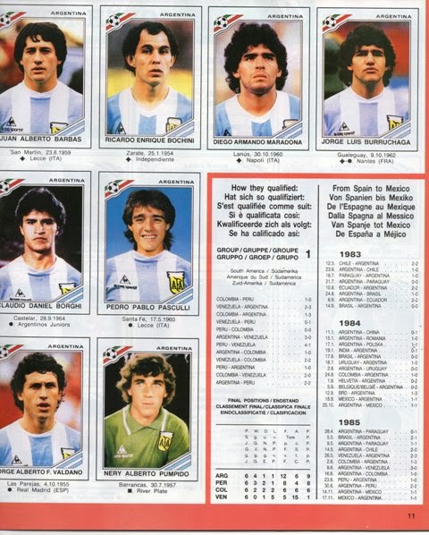 EL TIEMPO Y PANINI PUBLICARON EL ALBUM DE LA COPA DEL MUNDO MÉXICO 86 ...
