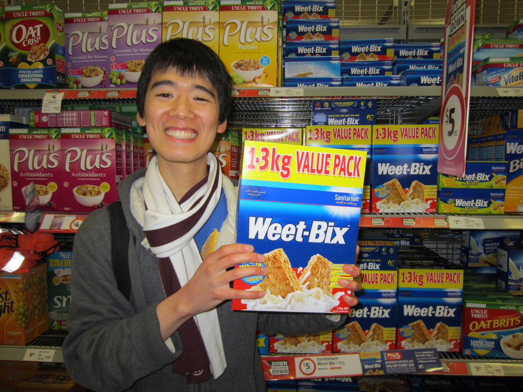 Alan's Australian Adventure!: Weet-Bix breakfast cereal!