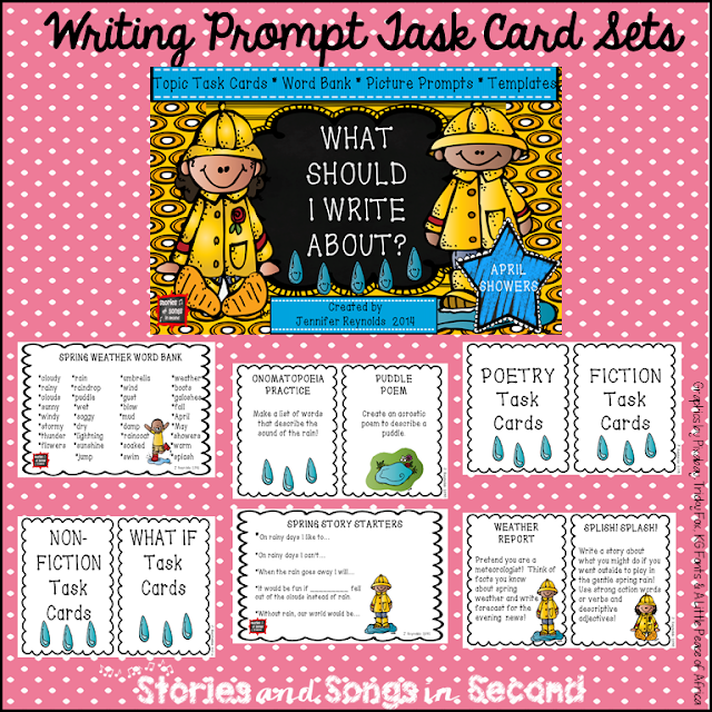 It's a Shower of Spring Resources! | Stories and Songs in Second