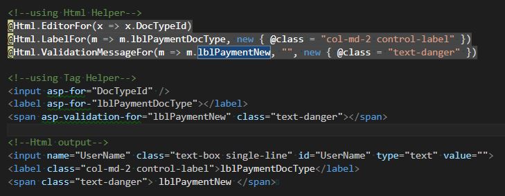 Technology: Tag Helpers replaced HTML helpers... Technology: Tag Helpers replaced HTML helpers...
