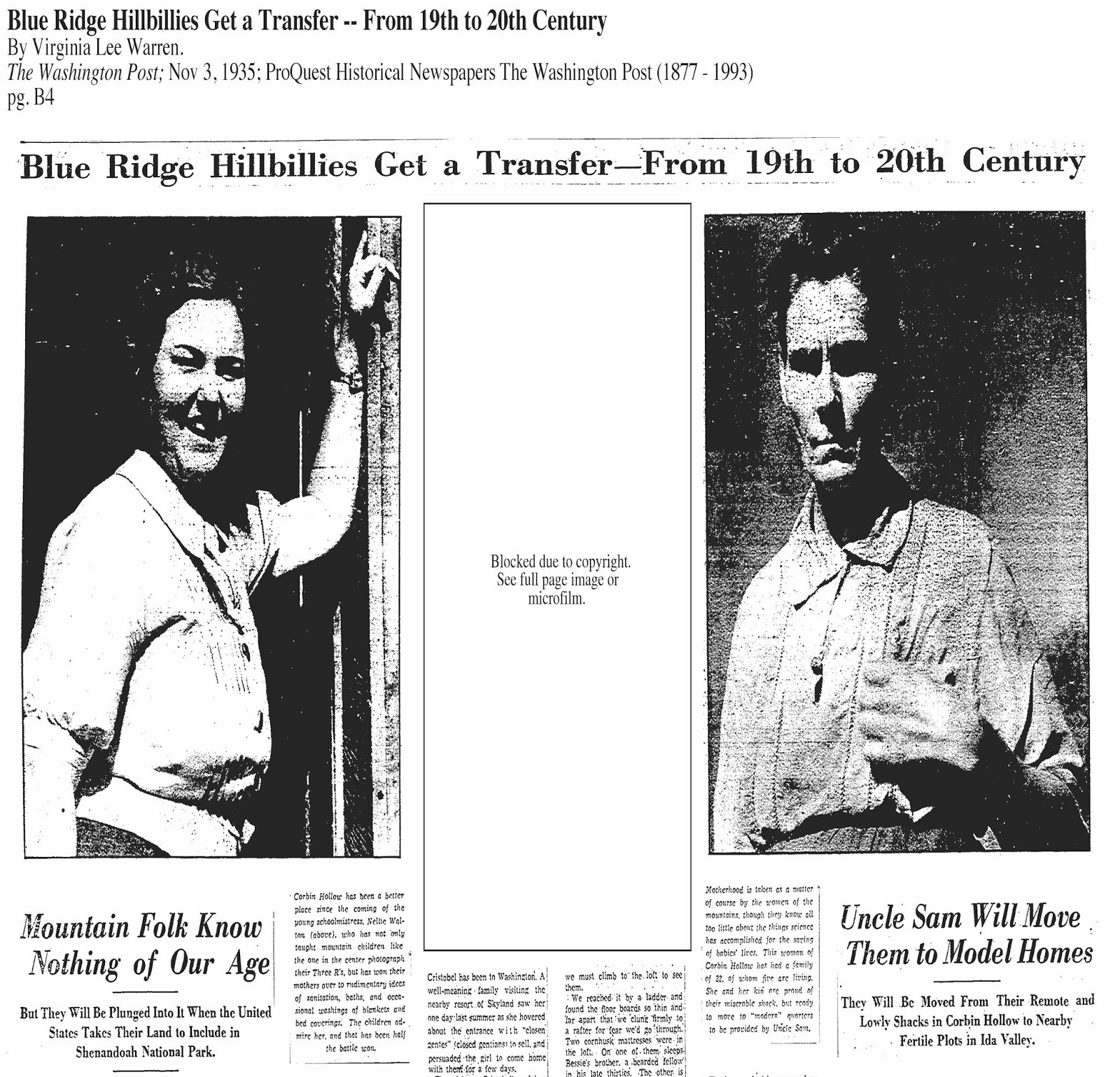 Rothstein's First Assignment