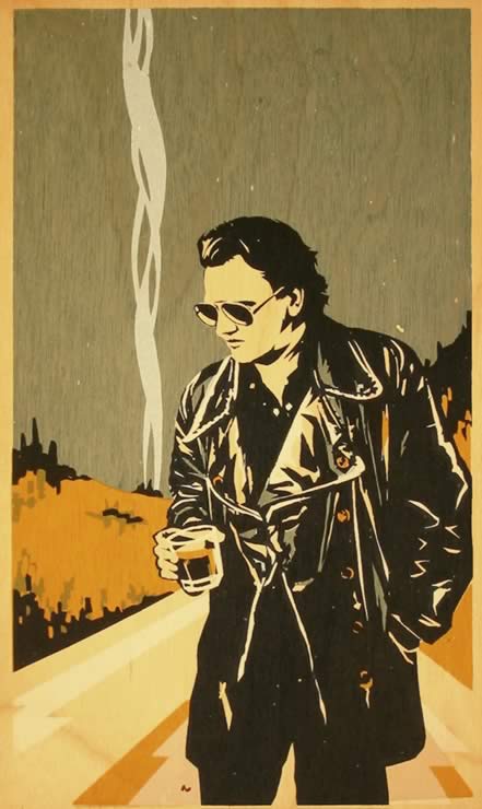 Ocho Loco Press - Custom Wooden Prints - Rusty Knuckles - Motors and ...