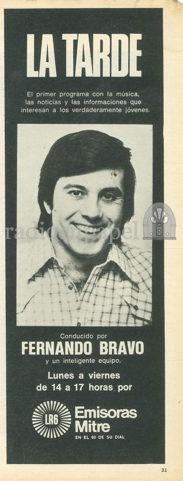 AM 790 | Mitre - La Tarde con Fernando Bravo | Radio en Papel. Archivo ...