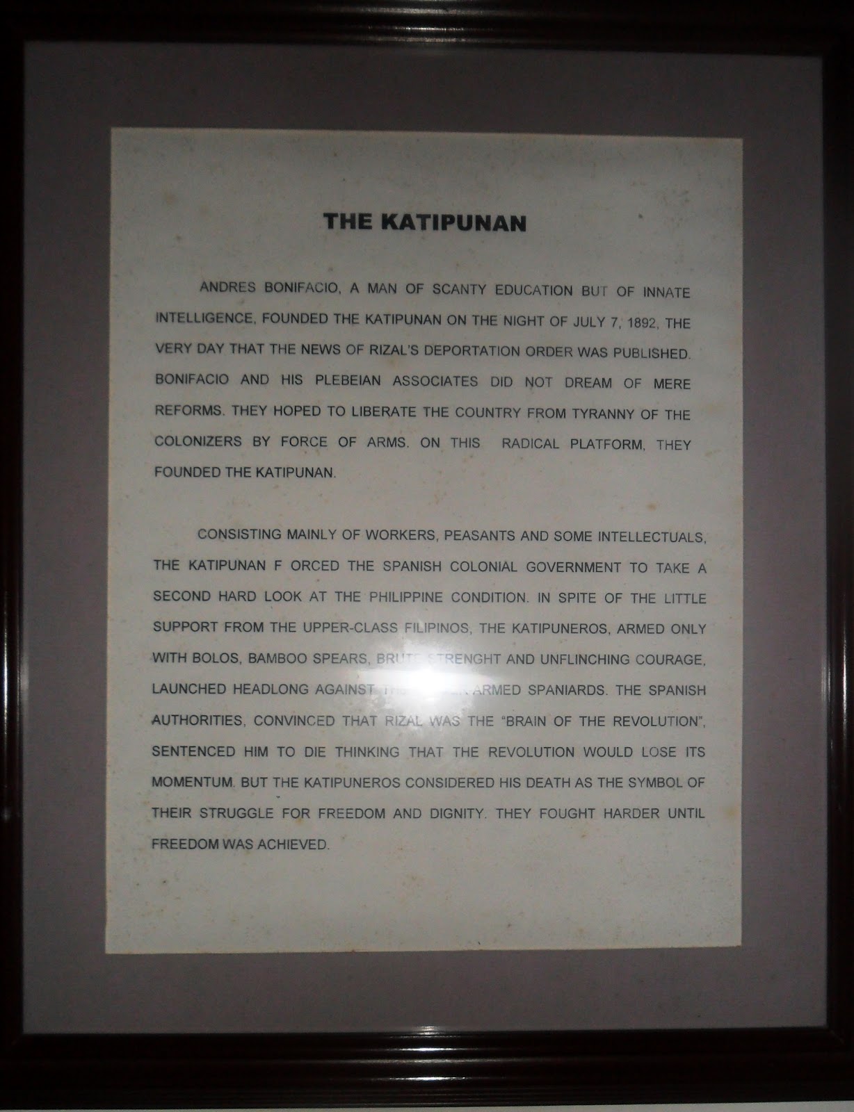 Dince's Chronicles: GAT ANDRES BONIFACIO TRIAL HOUSE
