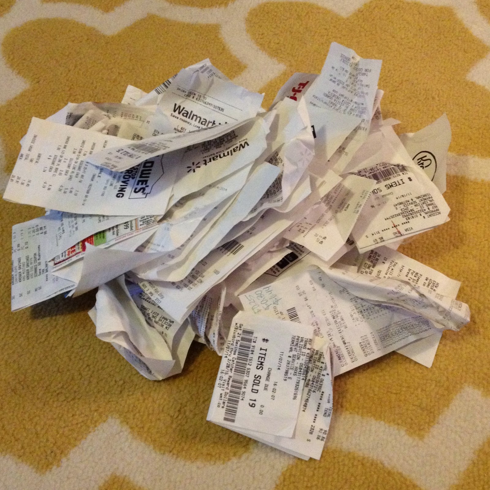 Polka-Dotty Place: Thrifty Thursday: Receipts